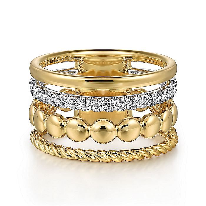 Gabriel & Co Stackable Design Ring – Poags Jewellers