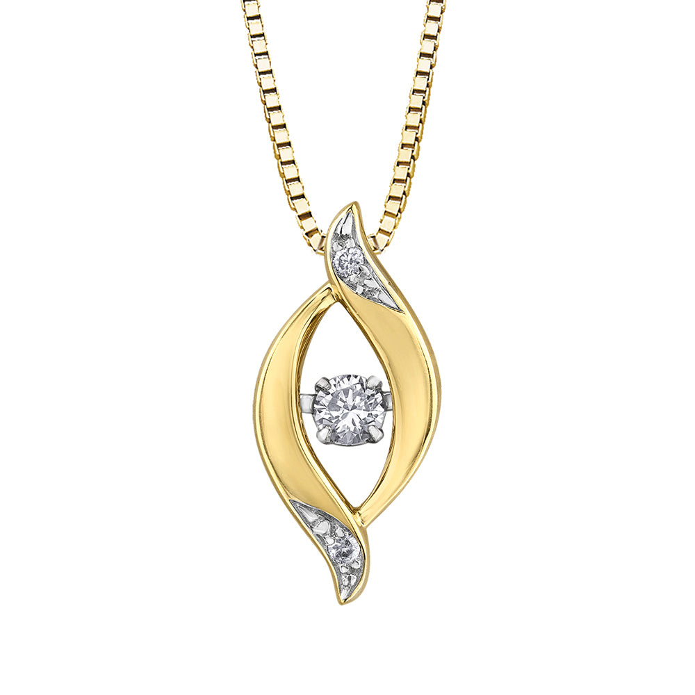 Yellow Gold Pulse Necklace – Poags Jewellers